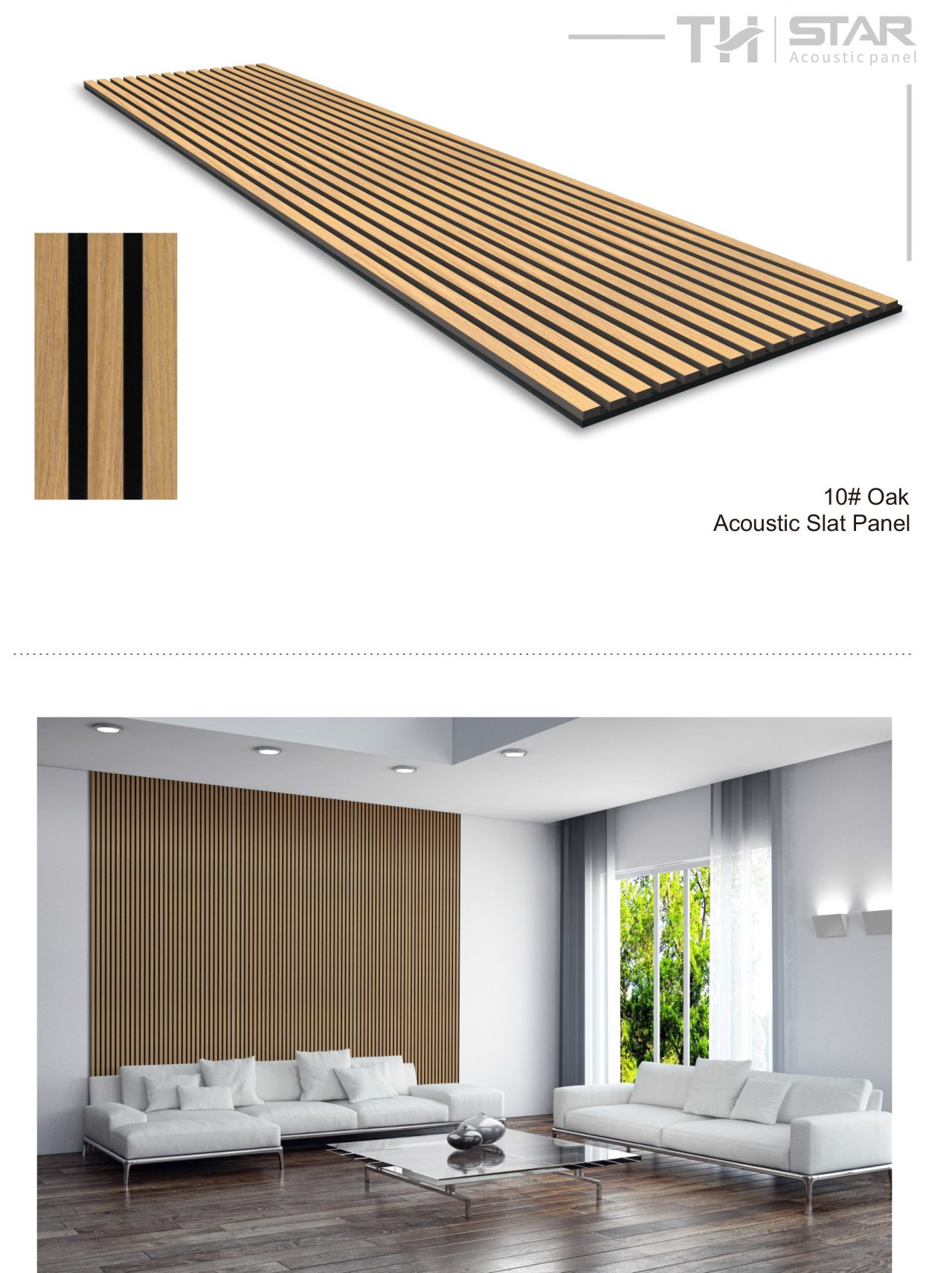 Acoustic Slat Wall Panel - HIQ
